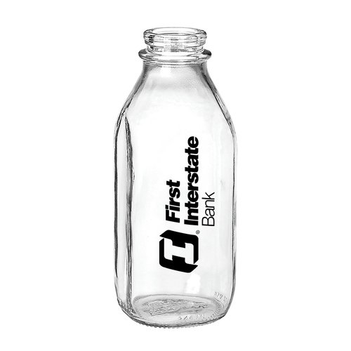 Milkman Glass Milk Bottle 1-Qt. - Personalization Available | Positive ...