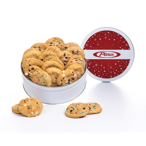 18-Piece Baker's Choice Assorted Cookies in Tin - Full-Color ...