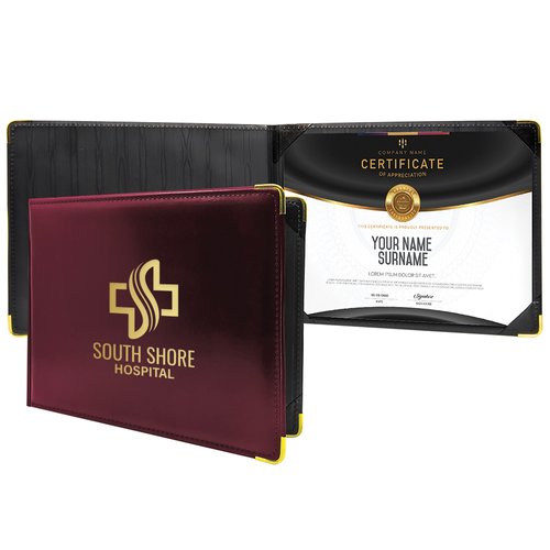 Deluxe Diploma Holder with Gold Trim (Landscape) - Personalization ...