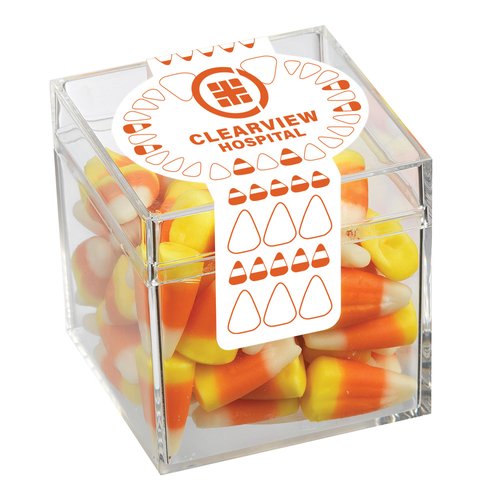 Candy Corn Creepy Candy Cube 4 oz. - One-Color Personalization ...