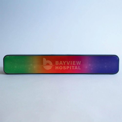 Color Wave Light-Up Sound Bar Speaker 10W - One-Color Personalization ...