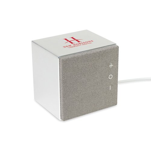 Cube Bluetooth® Aluminum Wireless Speaker - One-Color Personalization ...