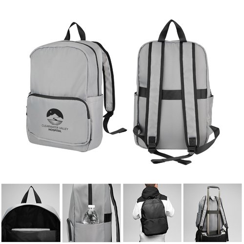 Recycled rPET Laptop Travel Backpack 13" - One-Color Personalization ...