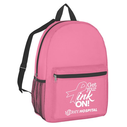 Breast Cancer Awareness Budget Backpack - One-Color Personalization ...