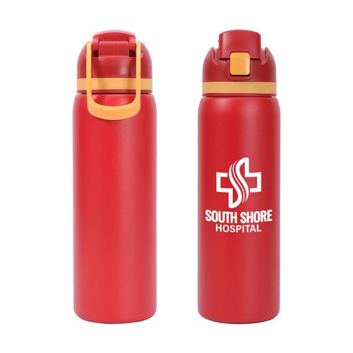 Polly Stainless-Steel Bottle 27 oz. With Flip Straw & Carry Handle ...