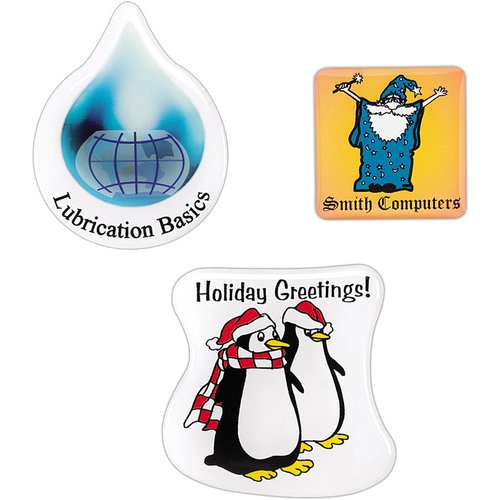 Full Color Domed Decals - Size 1-3 sq. in. - Personalization Available ...