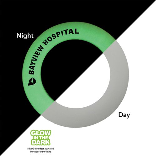 Glow in the Dark Wearable Wrist Disc - One-Color Personalization ...