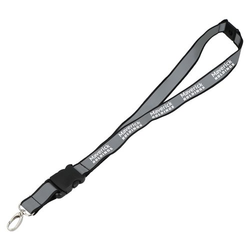 Recycled Polyester Reflective Lanyard - One-Color Personalization ...