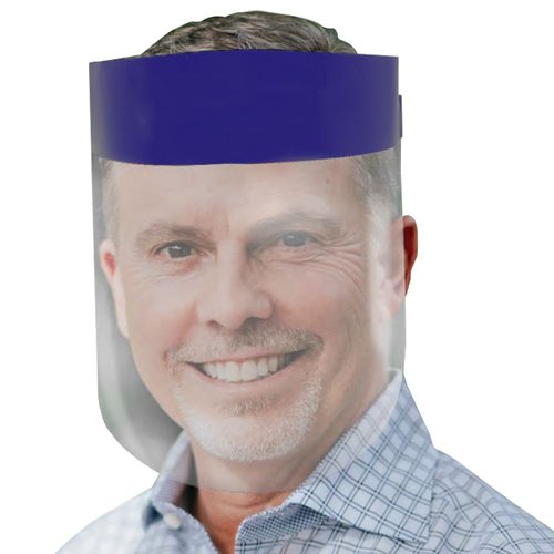 American Made Reusable Face Shield with Removable Ventilated Foam ...