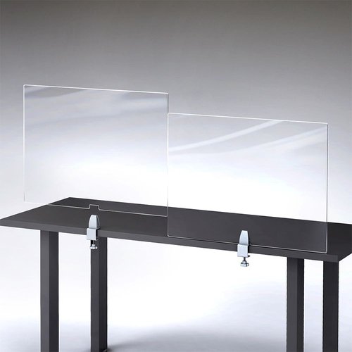 Single Clamp Flush Mount Tabletop Barrier | Positive Promotions