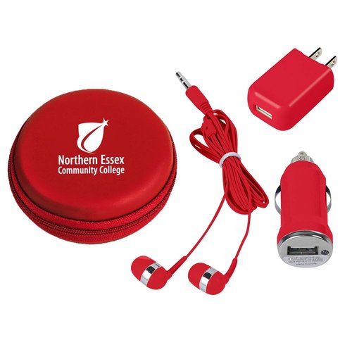 3 IN 1 Tech Travel Kit - Personalization Available | Positive Promotions