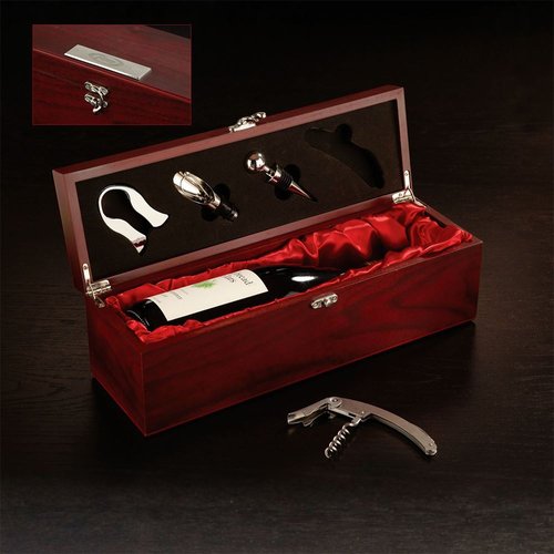 Rosewood Wine Set - Personalization Available | Positive Promotions