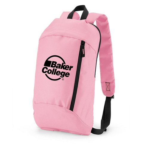 Pink Budget Backpack - Personalization Available | Positive Promotions
