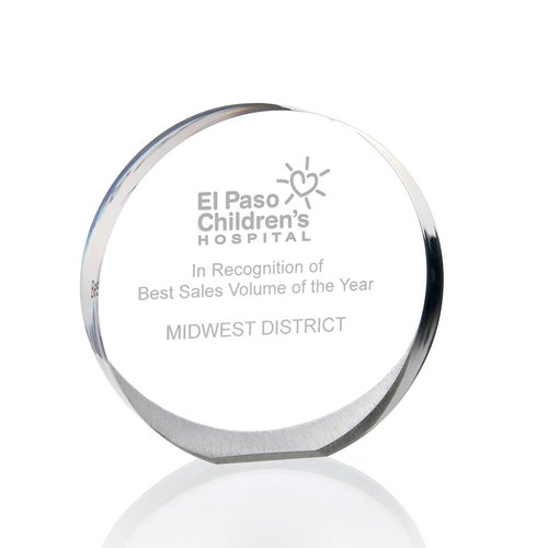 Round Orbit Acrylic Award - Large - Personalization Available ...