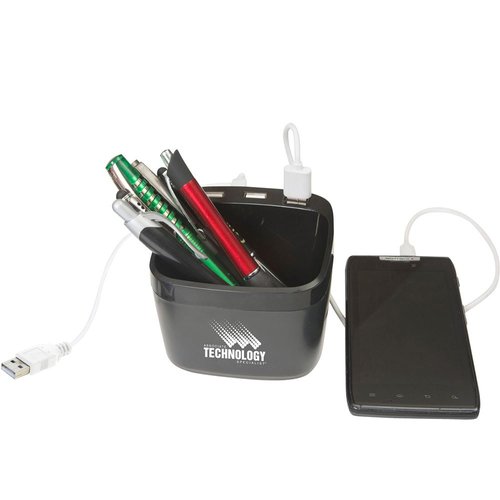 3-In-1 Charging Hub Desk Caddy - Personalization Available | Positive ...
