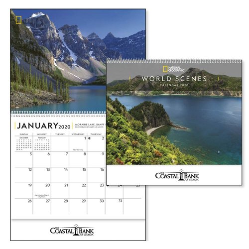National Geographic World Scenes 2020 Deluxe Appointment Calendar ...