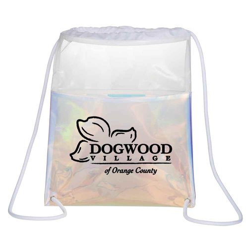 Iridescent Drawstring Bag - Personalization Available | Positive Promotions