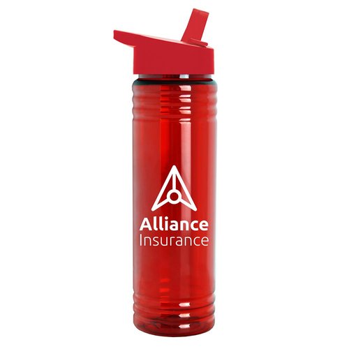 Slim Fit Water Bottle With Flip Straw Lid 24-Oz. - Personalization ...