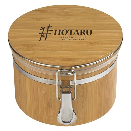 Bamboo Container 20 oz - Personalization Available | Positive Promotions