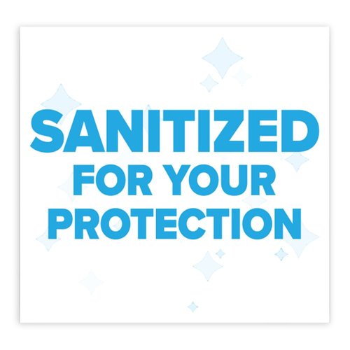 Sanitized For Your Protection Table Sign | Positive Promotions