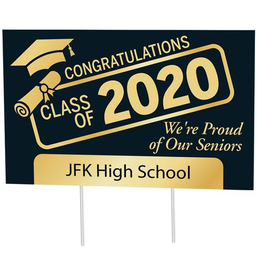 Congratulations Class of 2020 18" x 12" Yard Sign | Positive Promotions