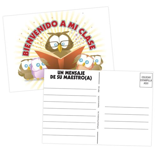 Welcome To My Class Postcard (Spanish) | Positive Promotions