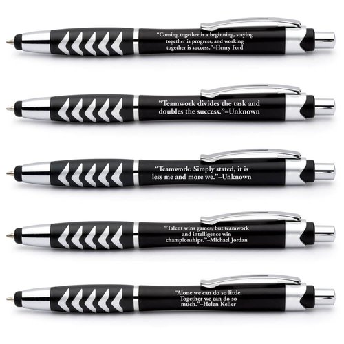 Teamwork Quotes Stylus Pen 25-Piece Assortment Pack | Positive Promotions
