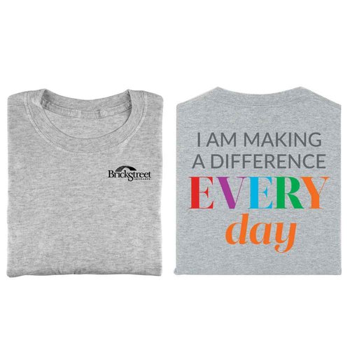 I Am Making A Difference Every Day 2-Sided T-Shirt - Personalization ...