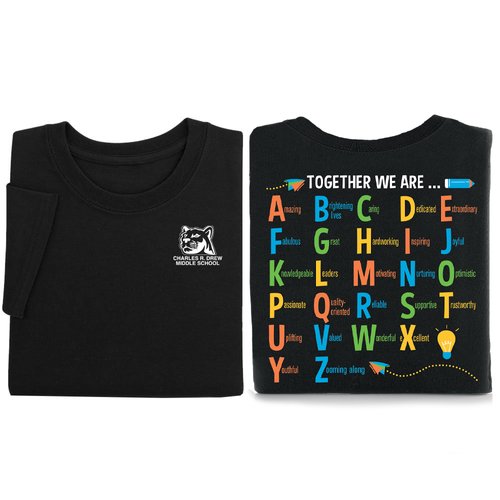 Together We Are... Unisex 2-Sided Short-Sleeved T-Shirt - Silkscreened ...