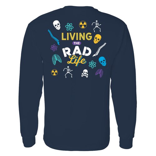 Living the Rad Life Unisex 2-Sided Long-Sleeved T-Shirt - Silkscreened ...