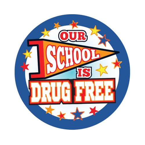 Our School Is Drug Free Theme Day Stickers - Roll of 200 | Positive ...