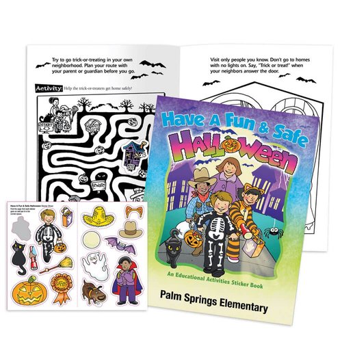 Have A Fun & Safe Halloween Educational Activities Sticker Book ...