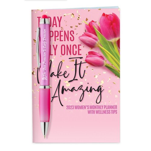 2023 Women's Monthly Planner & Pen Value Gift Set | Positive Promotions