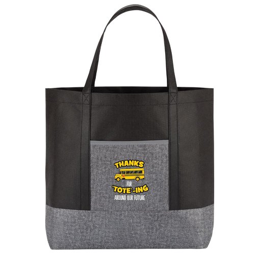 Thanks For 'Tote'-Ing Around Our Future Denim Non-Woven Tote Bag ...