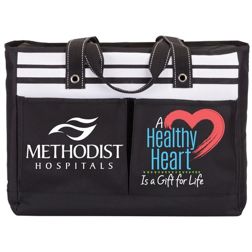 A Healthy Heart Is A Gift For Life Two-Pocket Tote Bag ...