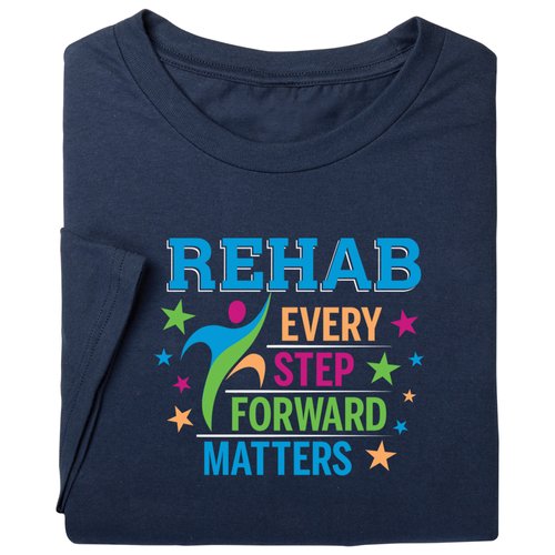 Rehab: Every Step Forward Matters Unisex Short-Sleeved T-Shirt ...