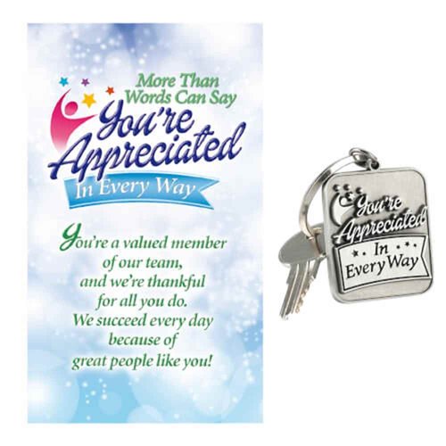 More Than Words Can Say You're Appreciated In Every Way Pewter Key Tag ...