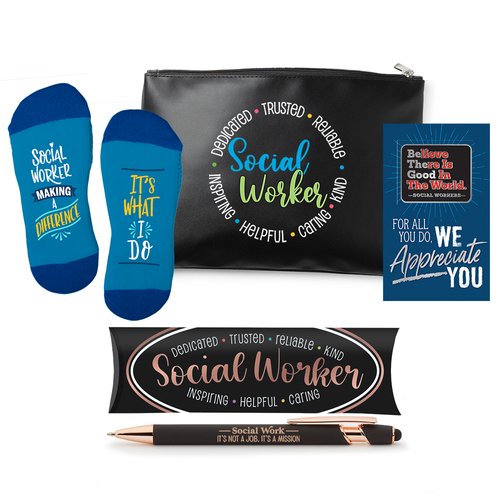 Social Worker Vinyl Pouch Gift Set | Positive Promotions