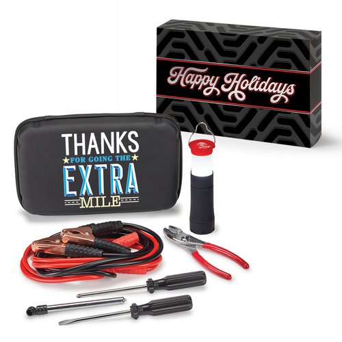 Thanks for Going the Extra Mile Deluxe 6-Piece Roadside Emergency Kit ...