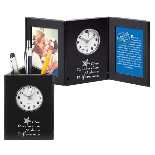 One Person Can Make A Difference Tri-Fold Desk Caddy | Positive Promotions
