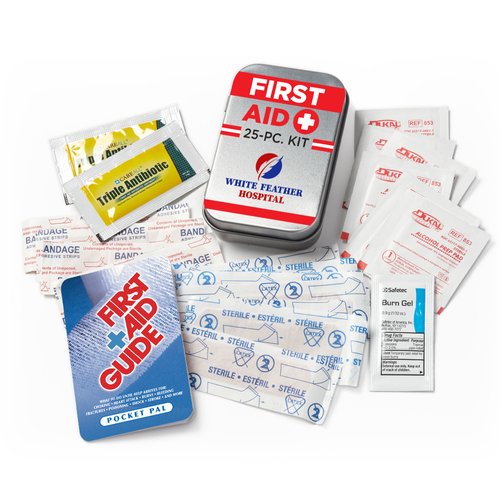 25-Piece First Aid Kit - Personalization Available | Positive Promotions
