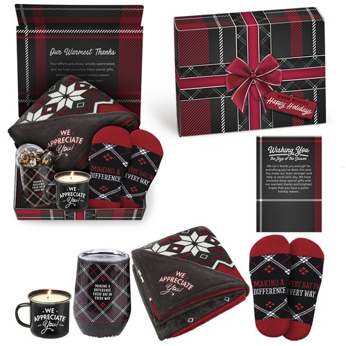 Warm Winter Wishes Holiday Box Gift Set - Card Personalization ...