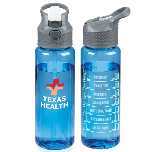 Blue Wellness Water Bottle 32 oz. With Refill & Repeat ...