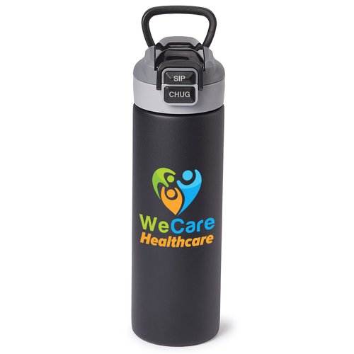 Black HydroSwitch Sip n' Chug Stainless-Steel Water Bottle 25 oz ...