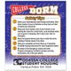 College Dorm Safety Tips Magnet - Personalization Available | Positive ...